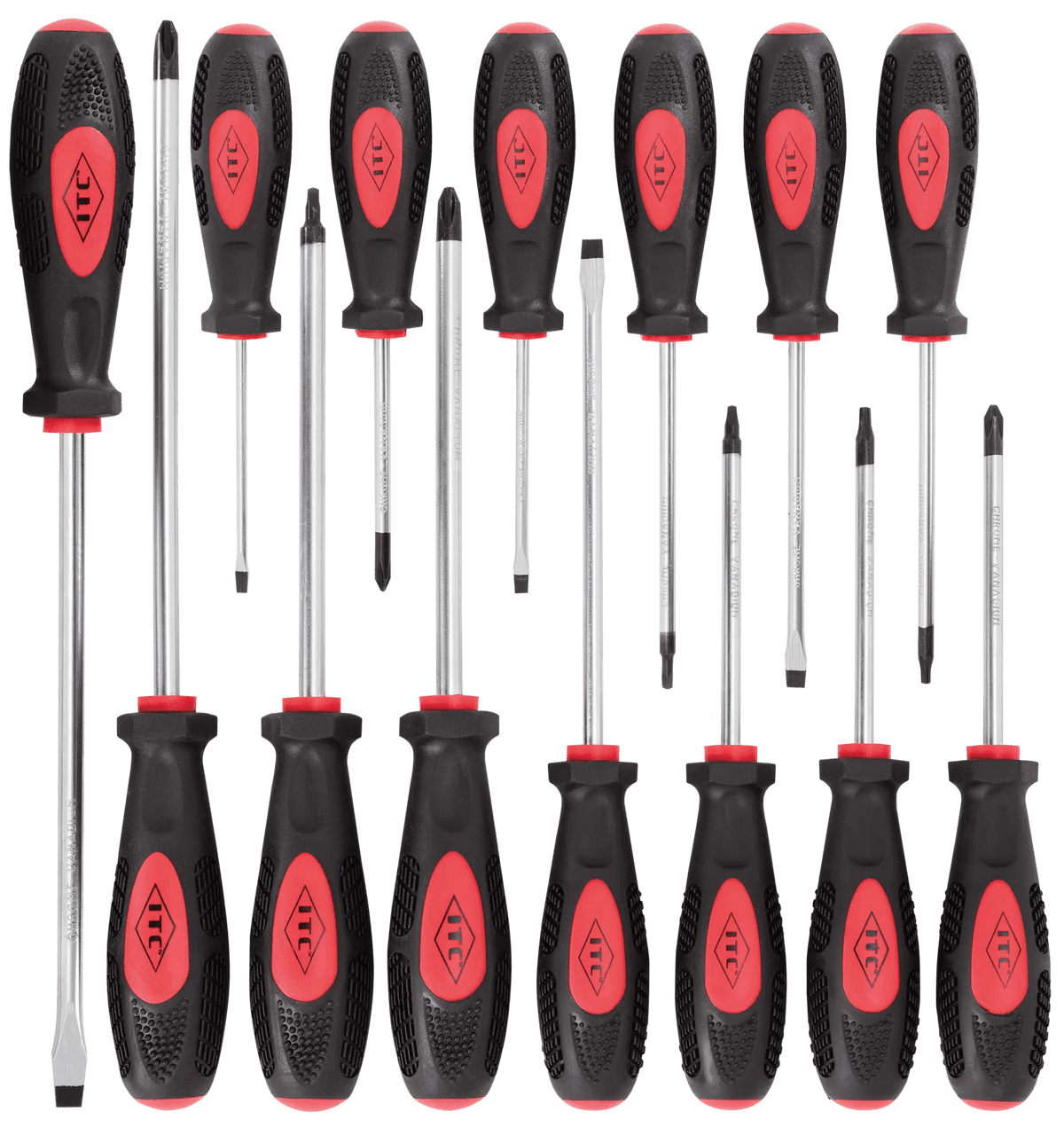 ITC 14 pc. Ergonomic Screwdriver Set — Interline Wholesale Hardware