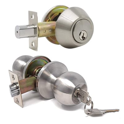 Combination Entry Door Lock Set Stainless Steel — Interline Wholesale ...