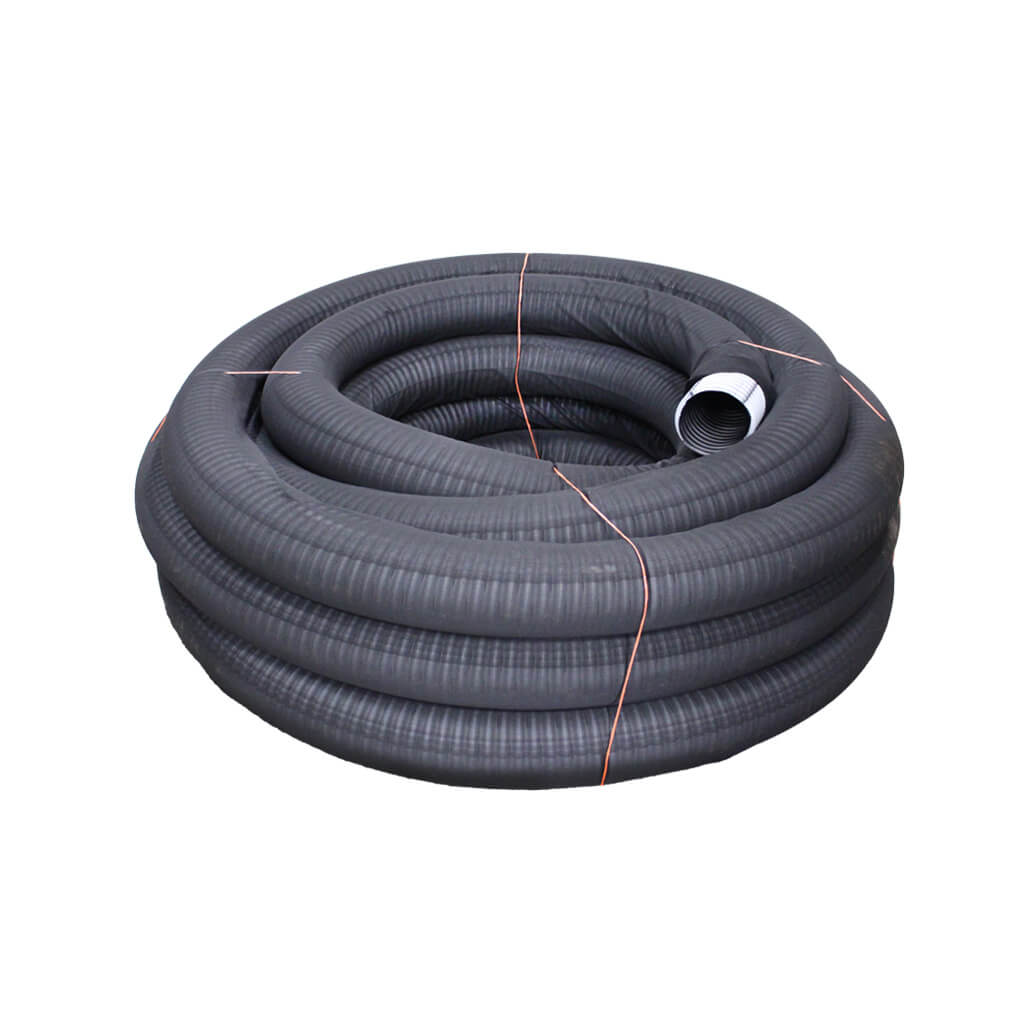 Perforated Weeping Tile Corrugated Filtered Pipe w/ Sock - 6 ...