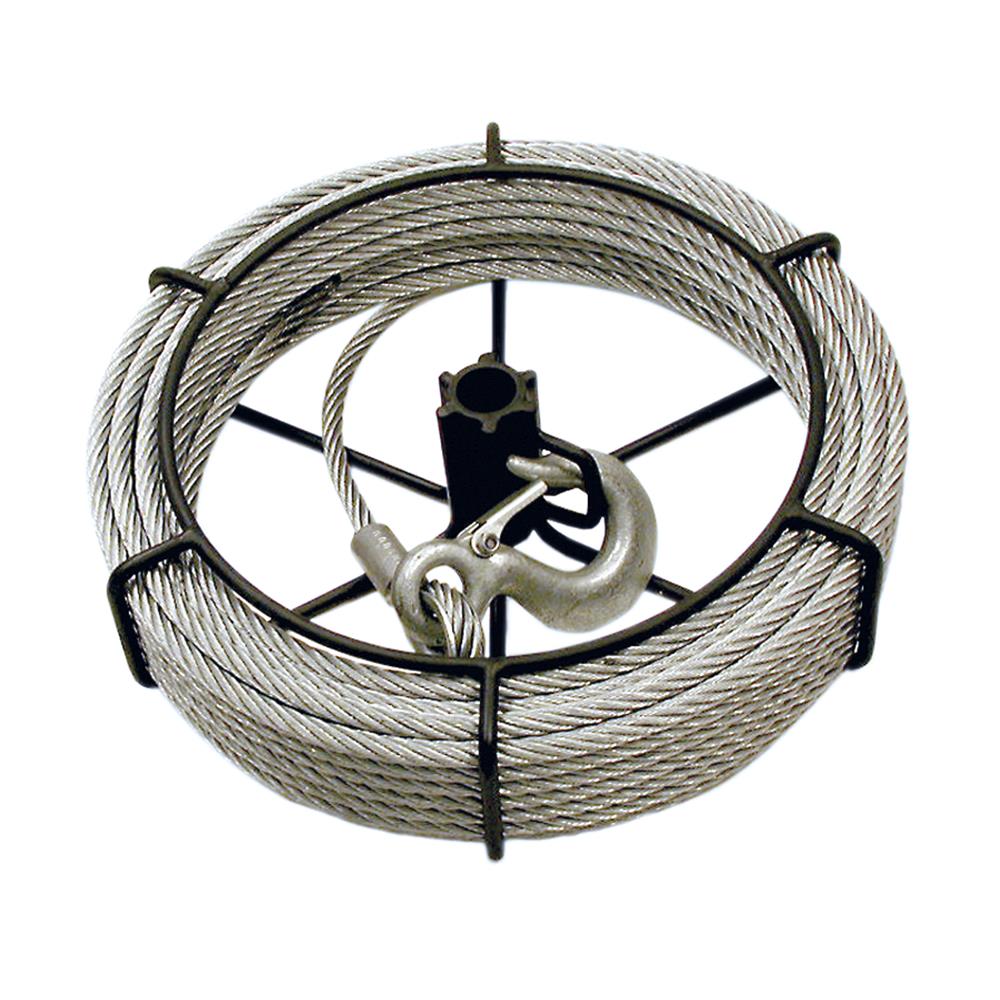 Jet 1-1/2 Ton 66ft Cable Assembly For Jet Wire Grip Pullers — Interline ...