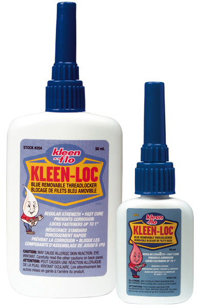 Kleen-Flo Kleen-Loc Removable Blue Threadlocker — Interline Wholesale ...