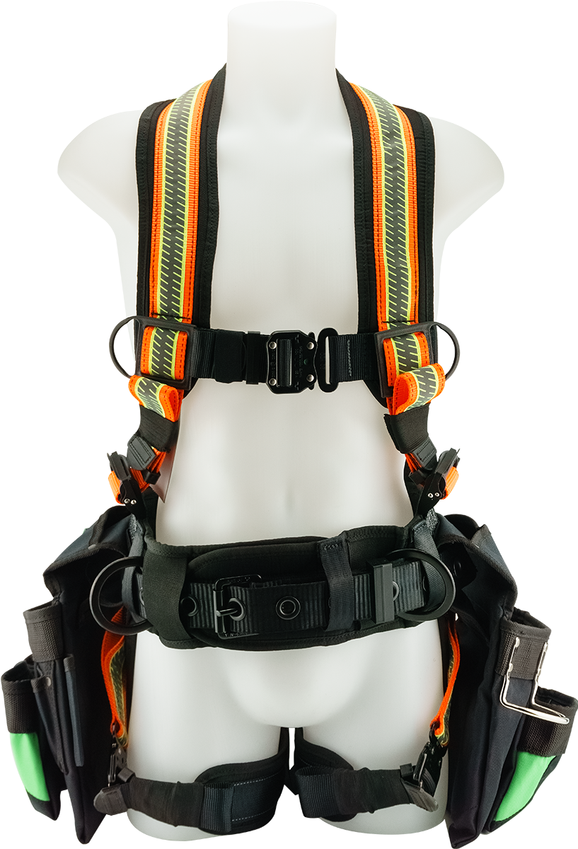 Primeline Juggernaut TRU-VIS Utility Harness w/ Tool Bags — Interline ...