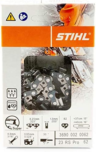 STIHL 23RSP62E Rapid Super (RS) Pro Chainsaw Chain - .325" x .050G x 6 ...