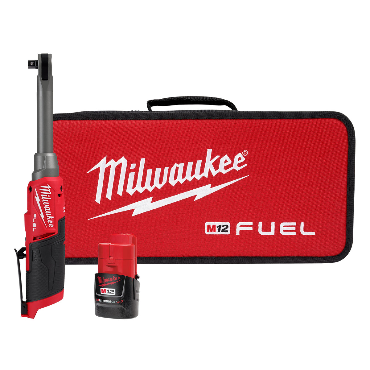 Milwaukee M12 FUEL™ 3/8" Extended Reach High Speed Ratchet Kit ...