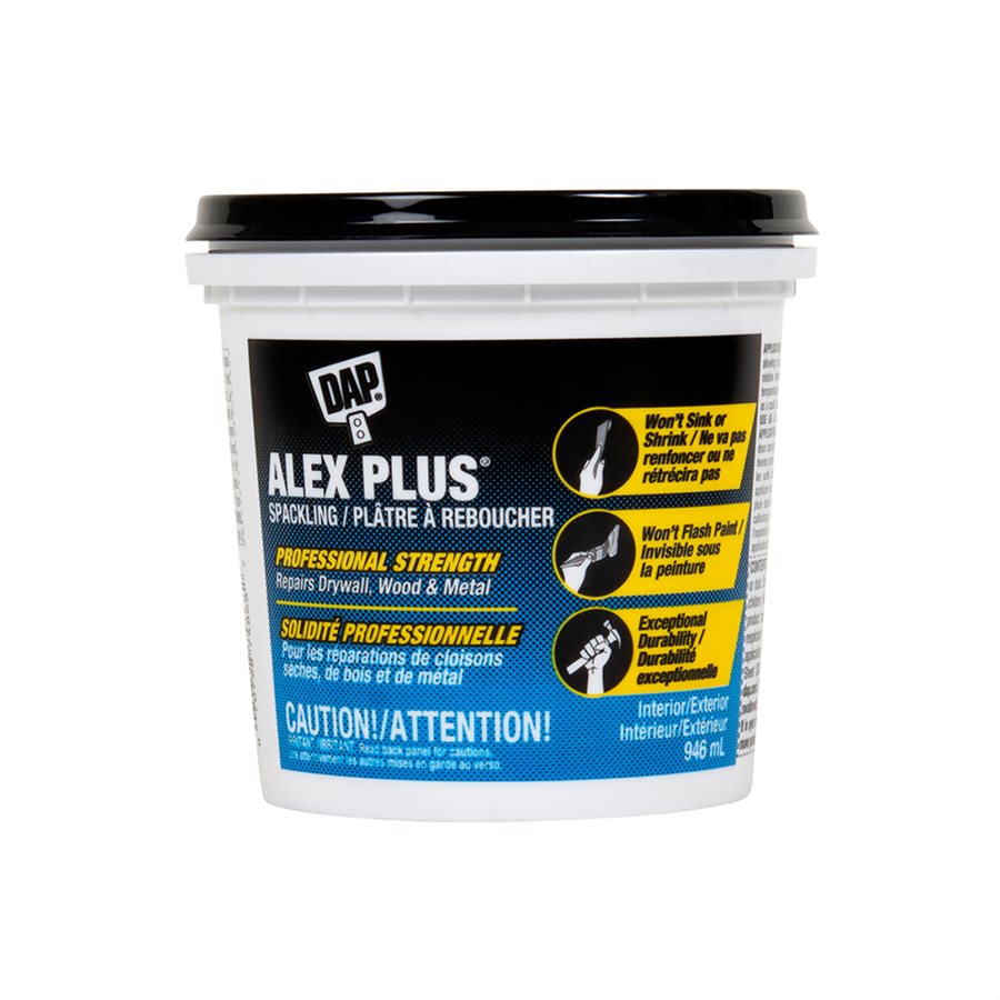 DAP Alex Plus Professional Strength Spackling 946mL — Interline ...