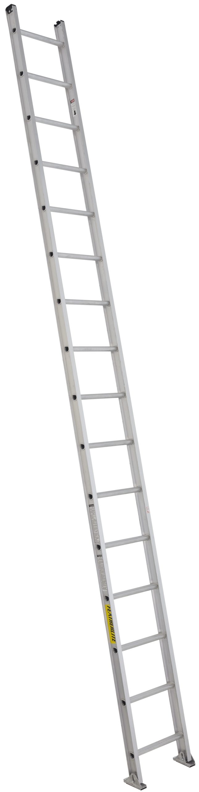 Featherlite Extra Heavy-Duty Aluminum Single Section Ladder - 16ft ...