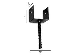 Almcan Elevated Post Base Brackets — Interline Wholesale Hardware