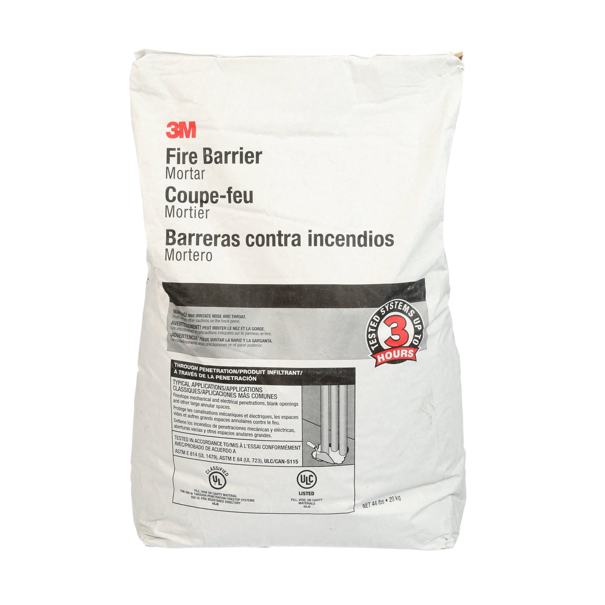 3M™ Cementitious Fire Barrier Mortar - 44 lbs — Interline Wholesale ...