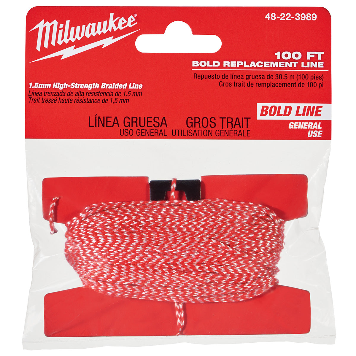 Milwaukee 100ft Bold Line Replacement Chalk Line — Interline Wholesale ...