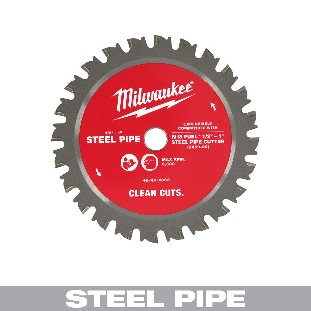 Milwaukee 1/2” – 1” Steel Pipe Cutting Blade — Interline Wholesale Hardware