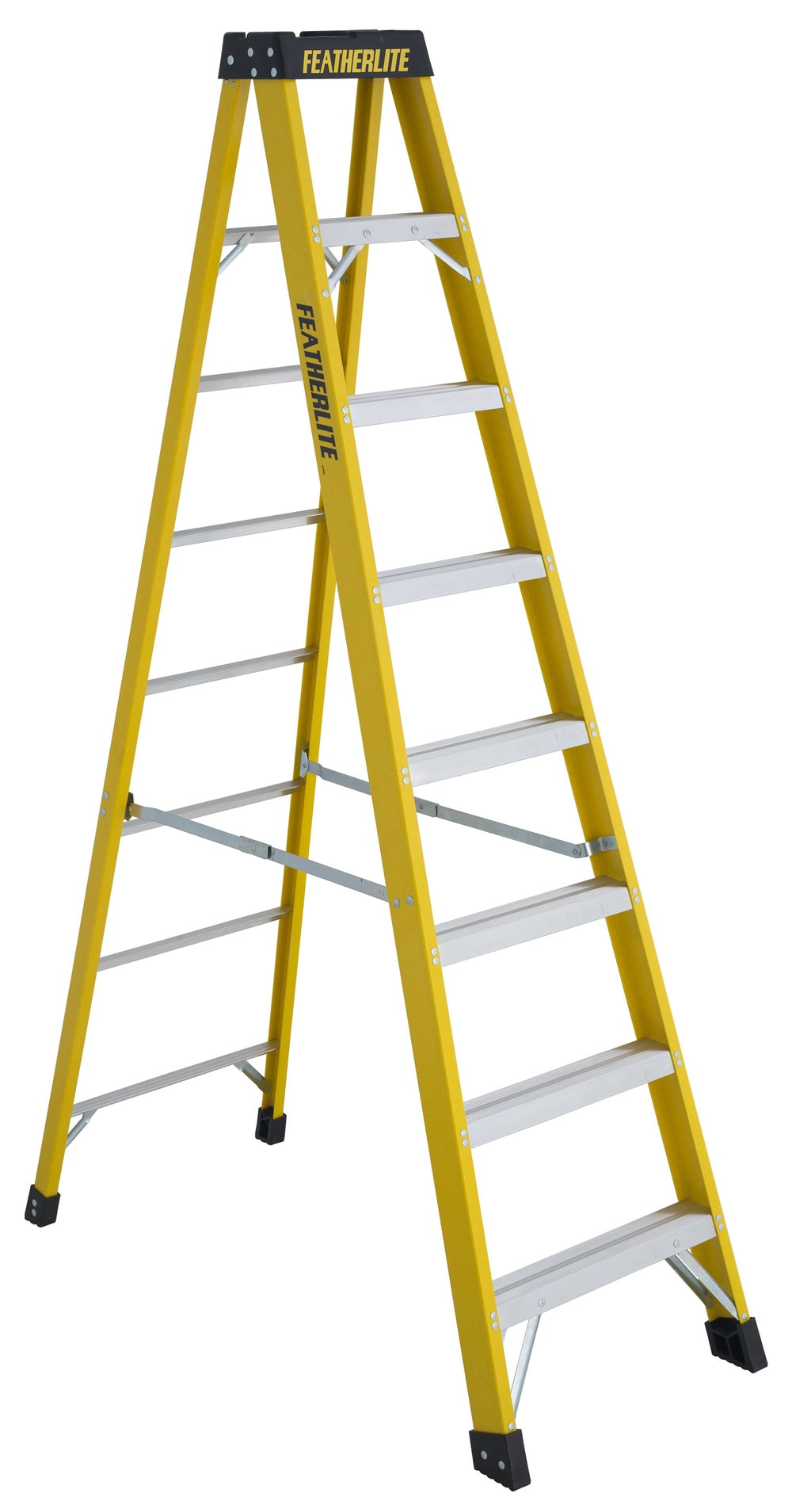 Featherlite Extra Heavy Duty Fiberglass Step Ladder (Type 1A) - 8ft ...