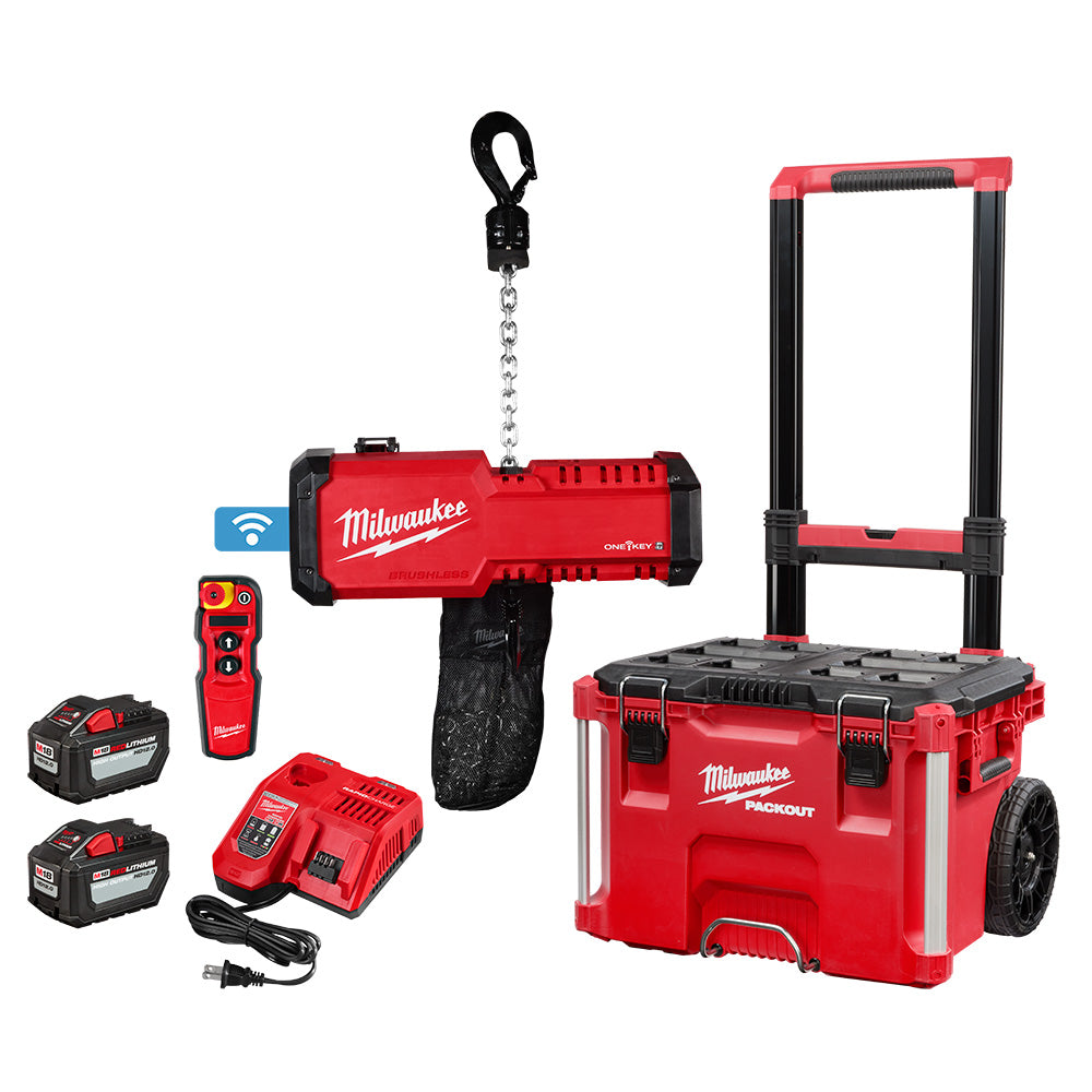Milwaukee M18™ Compact 1-Ton Chain Hoist w/ ONE-KEY™ — Interline ...