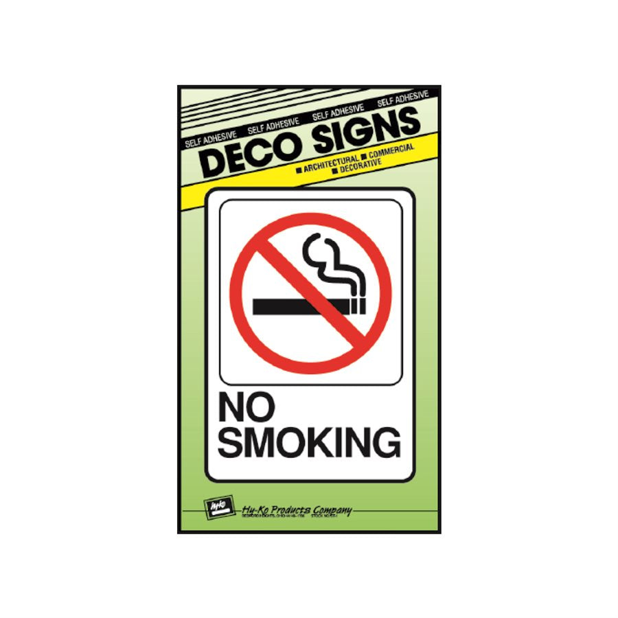 No Smoking" Symbol Sticker - 6-1/2" x 10 — Interline Wholesale Hardware