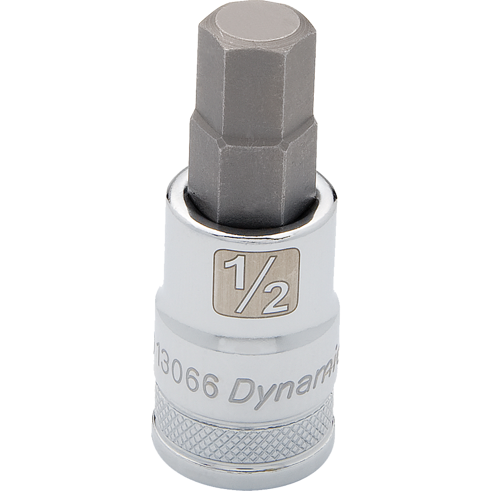 Dynamic 1/2" Drive, Chrome Finish Standard Length Hex Head SAE Sockets ...