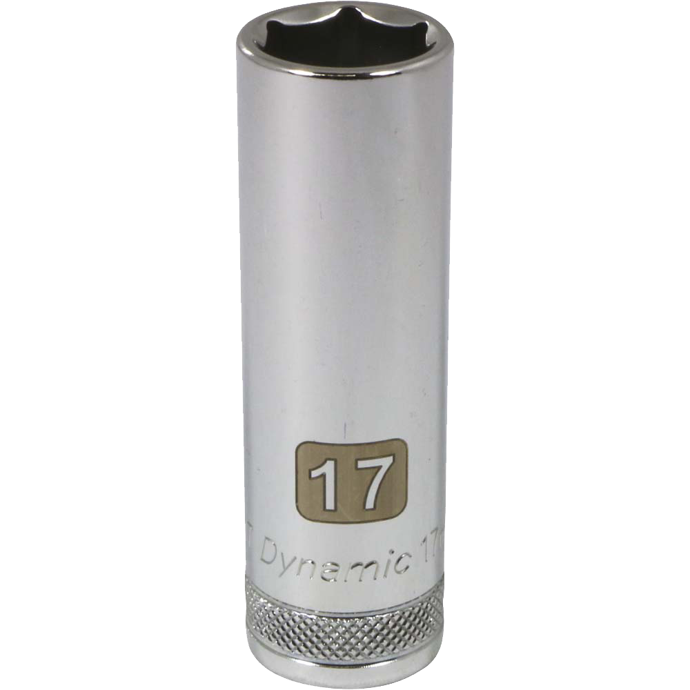Dynamic 1/2" Drive, 6 Point Deep Length, Chrome Metric Sockets ...