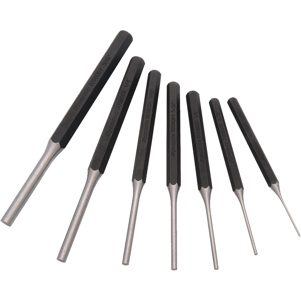 Dynamic 7 pc. Pin Punch Set - 1/16 - 5/16" — Interline Wholesale Hardware