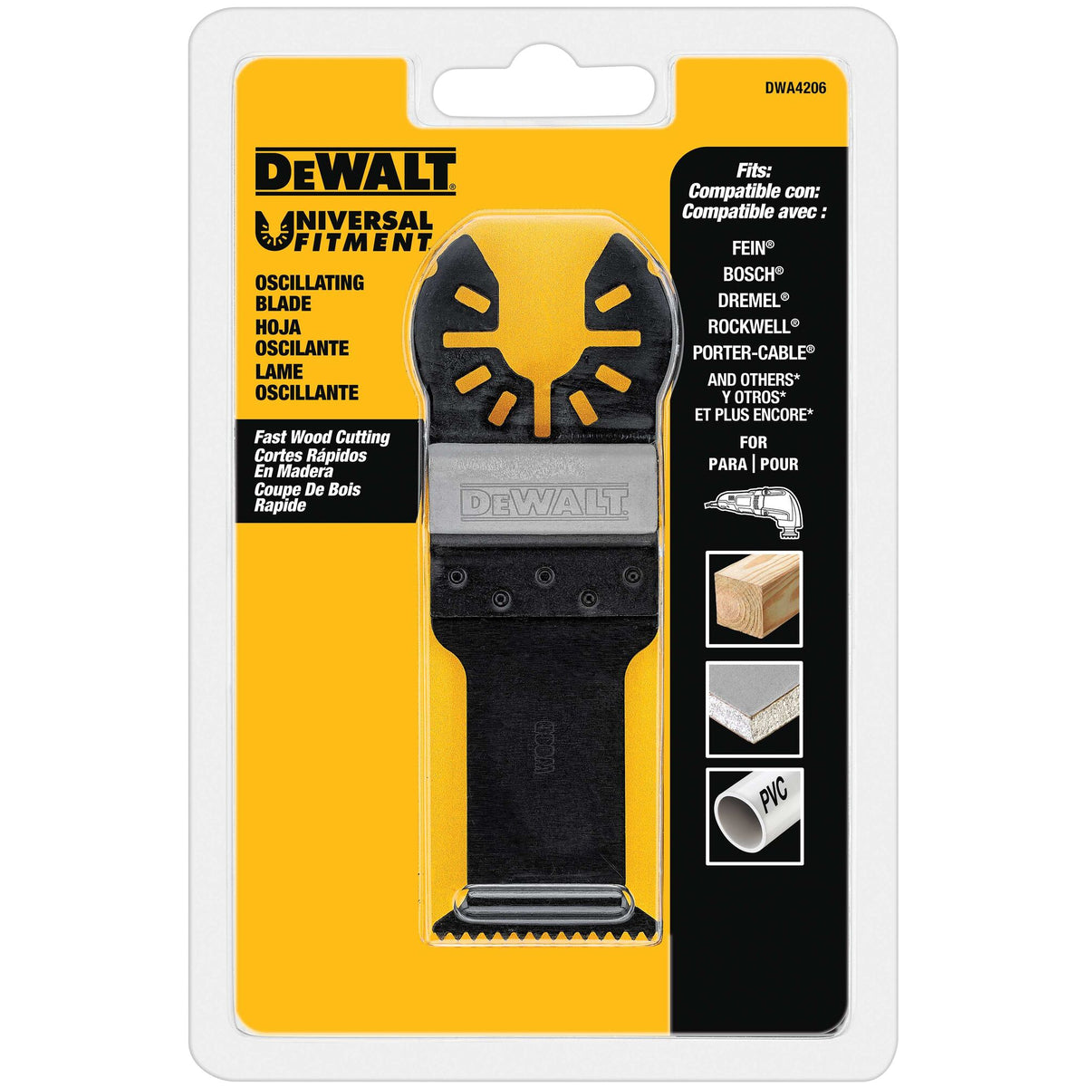 DeWalt 1-1/4" Fast Wood Cutting Oscillating Blade — Interline Wholesale ...