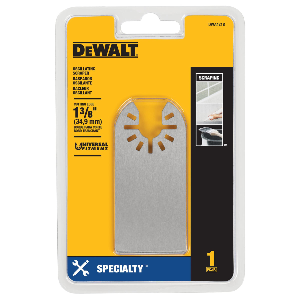 DeWalt 1-1/4" Flexible Scraping Oscillating Blade — Interline Wholesale ...