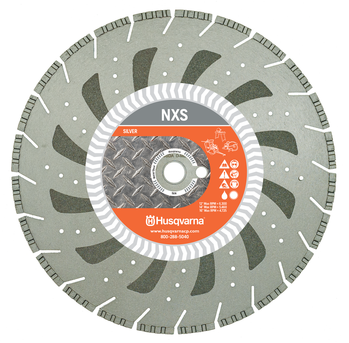 Husqvarna NXS Metal Cutting/Fire Rescue Diamond Blade - 0.125" x 14 ...