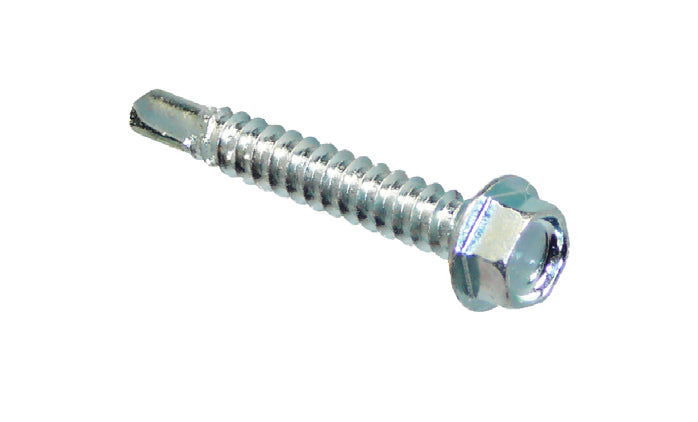 Self Drilling Indented Hex Head Screws with Washer - Zinc | Fasteners ...