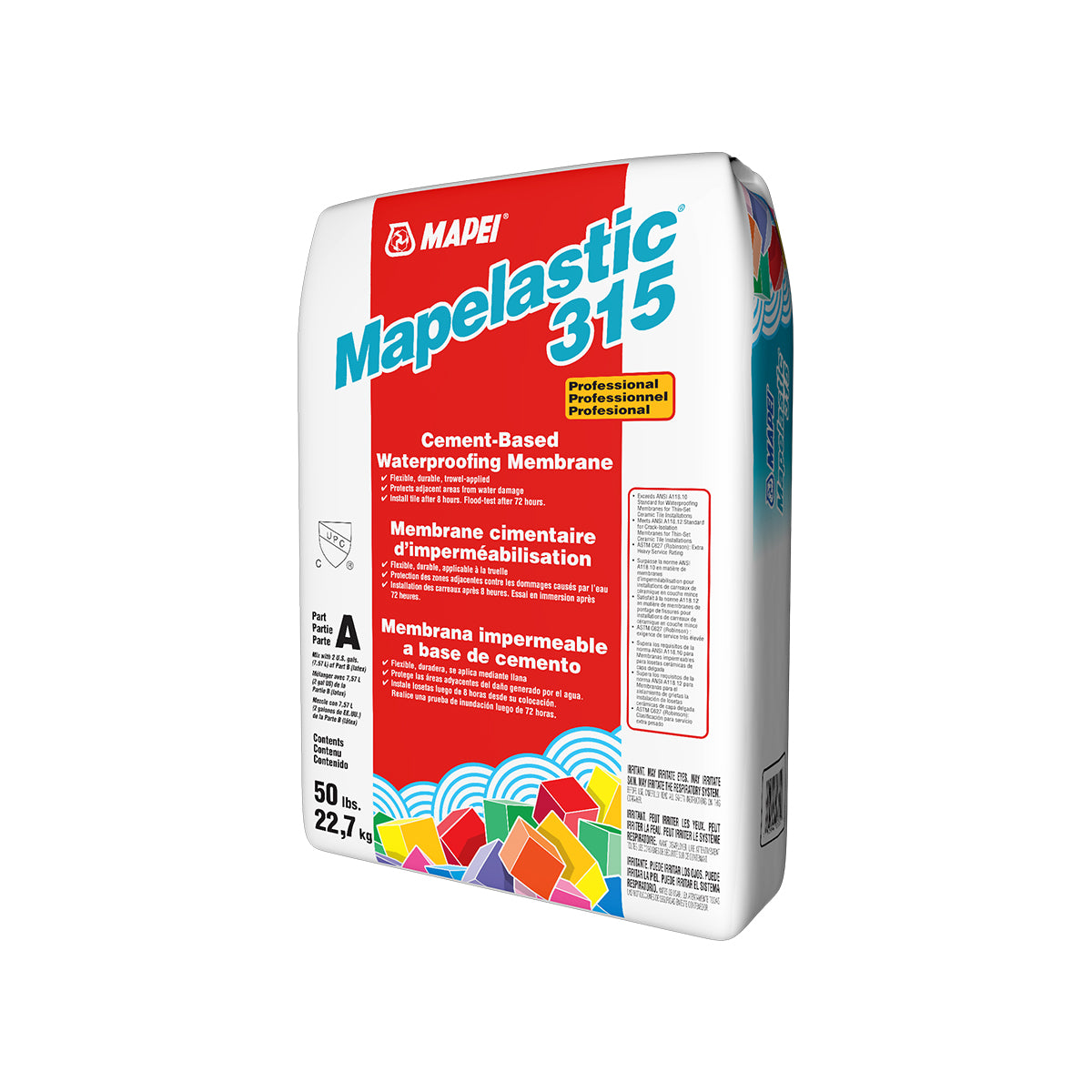 Mapei Mapelastic 315 Waterproofing Membrane (Part A) - 50 lbs Bag ...