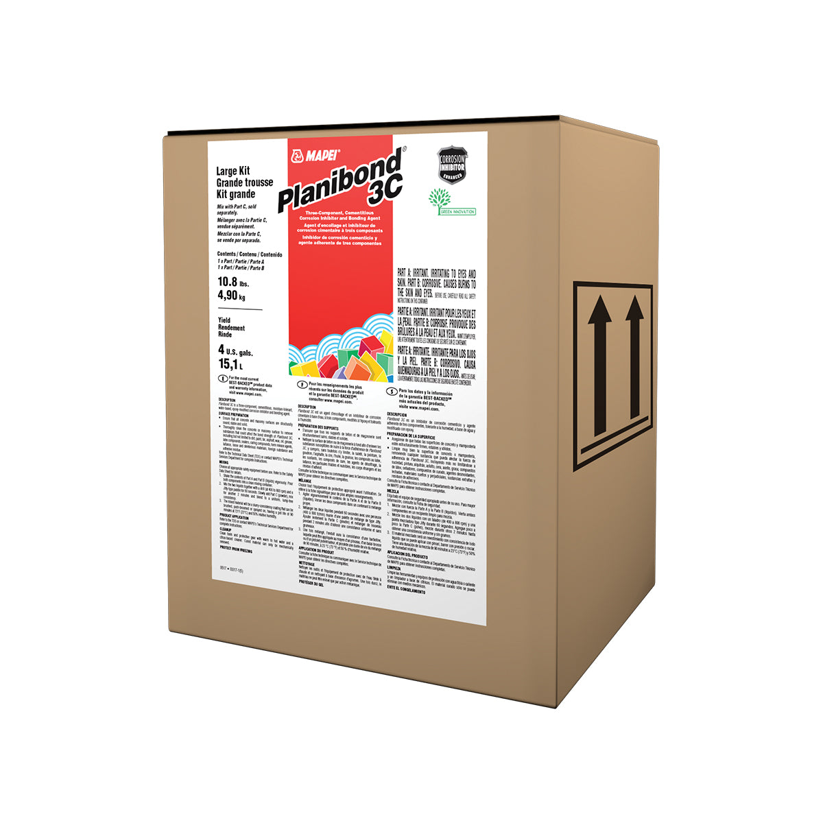 Mapei Planibond 3C Anticorrosion & Bonding Agent (Parts A & B) - 10.8 ...
