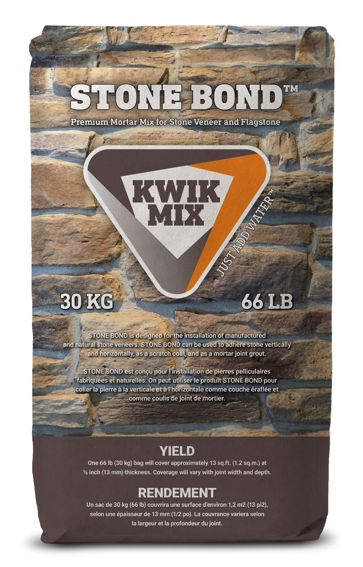 Kwik Mix Stone Bond Mortar - 66 lbs. — Interline Wholesale Hardware
