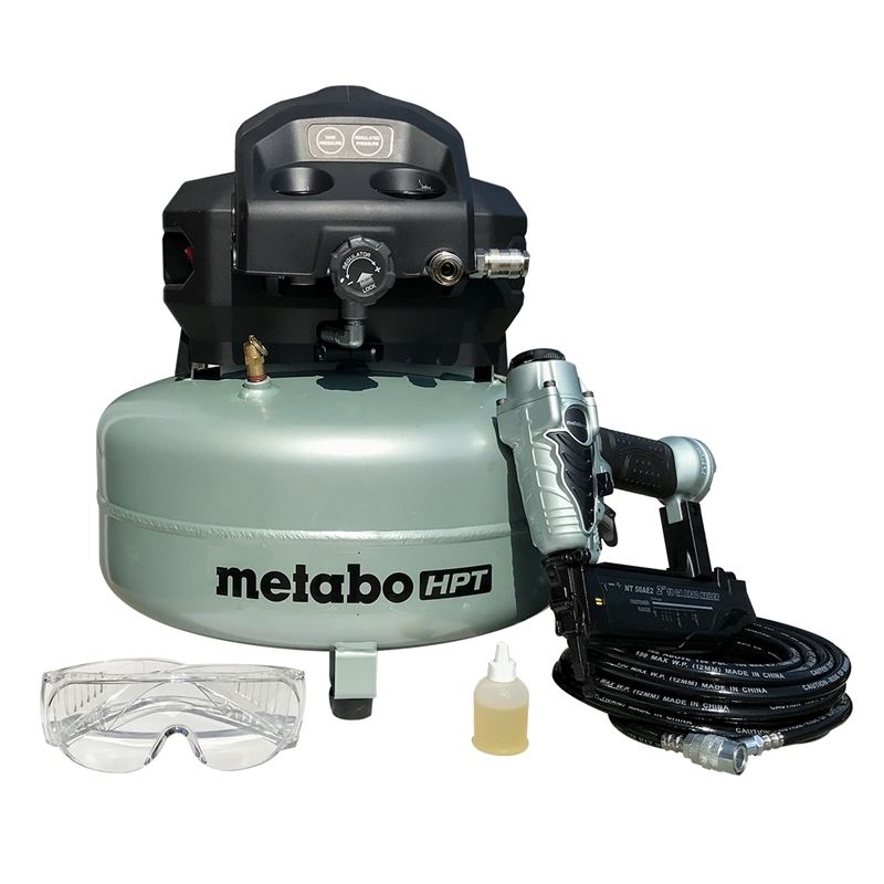 Metabo 18G Brad Nailer & Compressor Combo Kit — Interline Wholesale ...