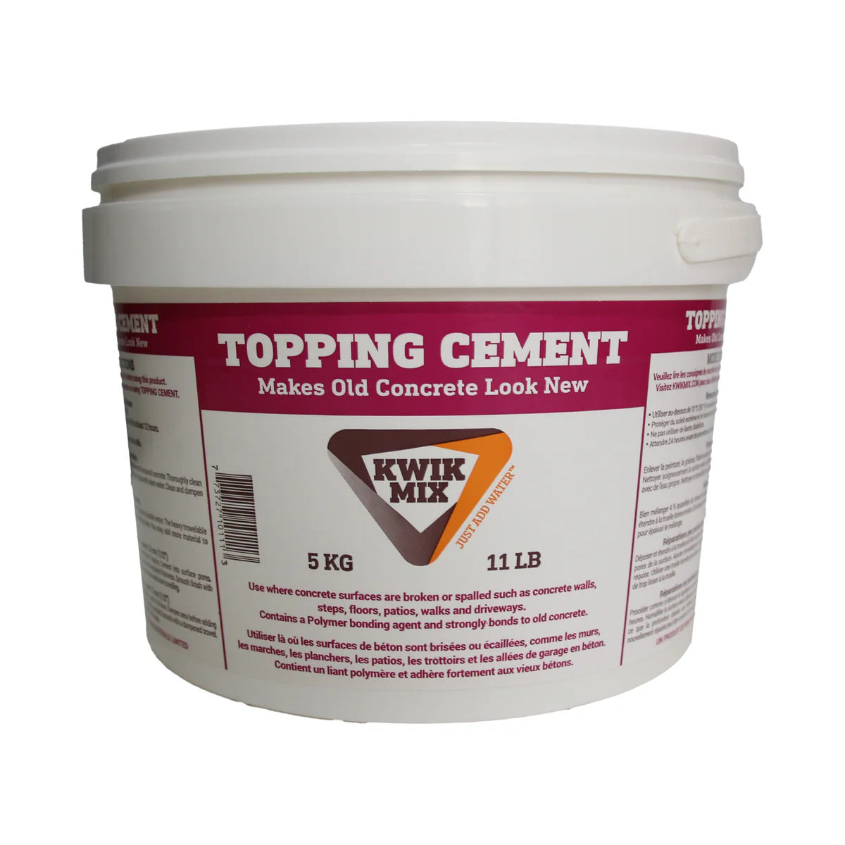 Kwik Mix Topping Cement - 5kg Pail — Interline Wholesale Hardware