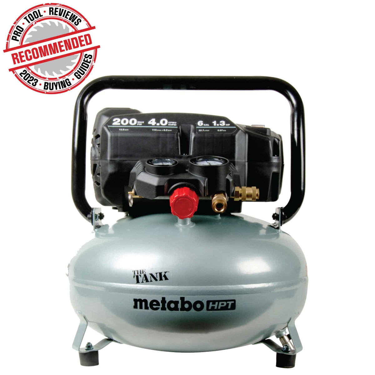 Metabo Portable 6 Gallon Oil-Free Pancake Compressor 2.8CFM — Interline ...