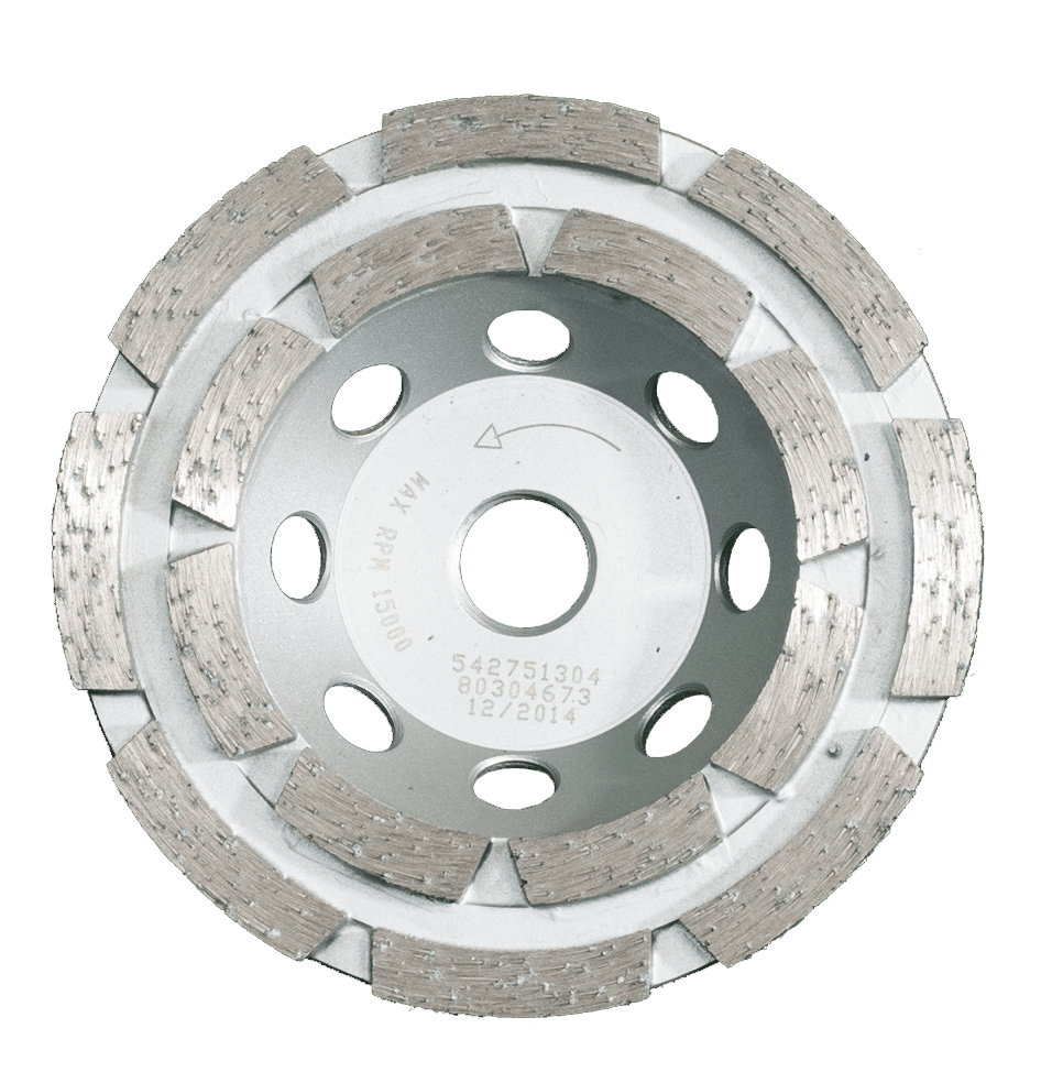 Husqvarna VARI-GRIND DOUBLE S Double Row Diamond Grinding Cup - 7 ...
