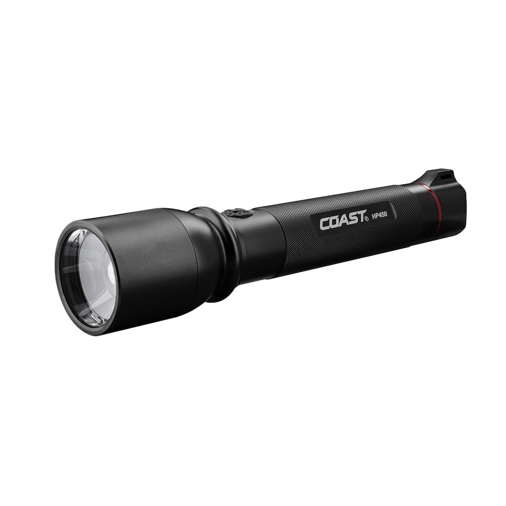 Coast HP450 Pure Beam Focusing LED Flashlight w/ Slide Focus ...